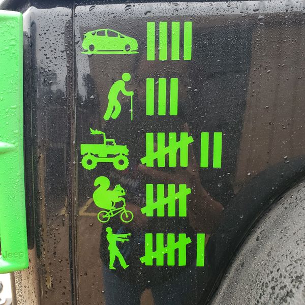Kill Chart Decal Set