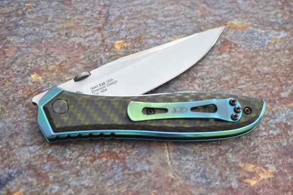 ZT0640: Custom buffed and anodized with fading in and out teal and ...
