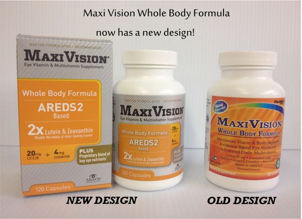 MaxiVision Whole Body Formulas (120 Capsules)