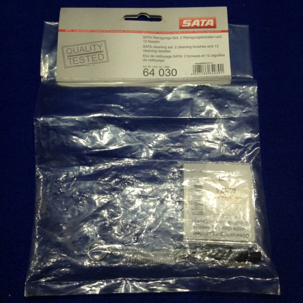 SATA 64030 Cleaning Set 2 Brushes 12 Nozzle Cleaning Needles