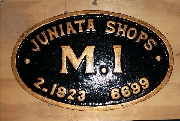 Replica PRR Builders Plate M1