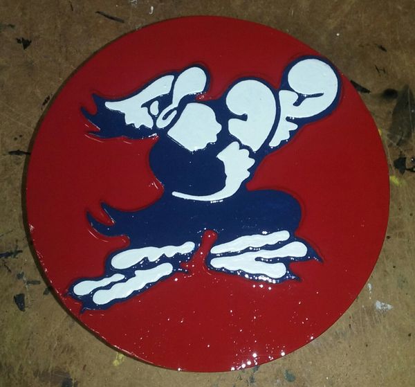 Replica of the WW2 4th Fighter group insignia