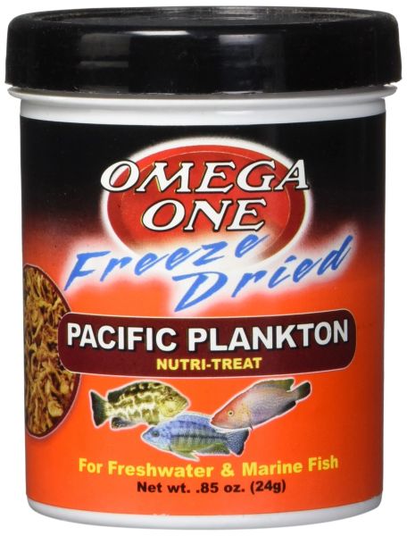 OMEGA ONE FREEZE DRIED PLANKTON FISH FOOD NUTRI TREAT .85 OZ.