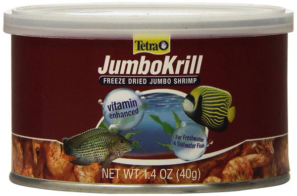 TETRA Jumbo Krill Freeze-Dried Shrimp Freshwater & Saltwater Fish ...