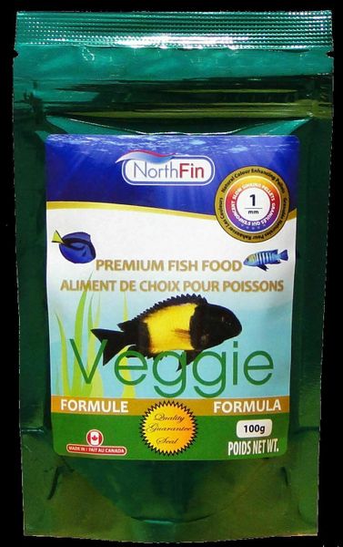 NORTHFIN VEGGIE FORMULA PREMIUM FISH FOOD 100 GM 1 mm PELLETS