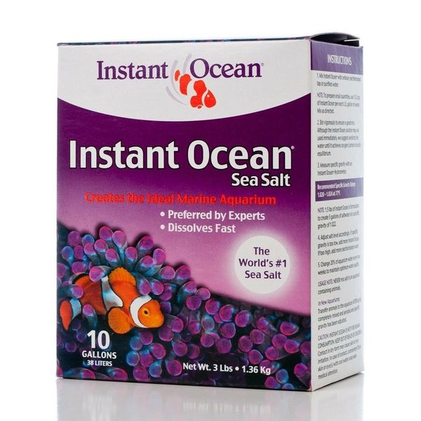 Instant Ocean SEA SALT MARINE 10 Gallon Saltwater Mix ( box ) FREE SHIPPING