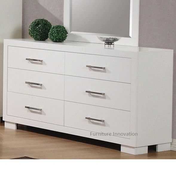 Jessica 6 Drawer Dresser White