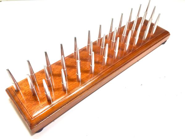 Bassoon Drying Rack - 30 +3 FIXED PINS - MAHOGANY