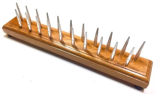Bassoon Drying Rack - 20 + 1 FIXED PINS -NATURAL CHERRY