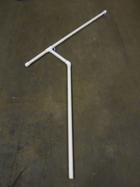 ROTATING 1” PVC FLAG POLE KIT with ALUMINUM STUD and BEARING RING ...