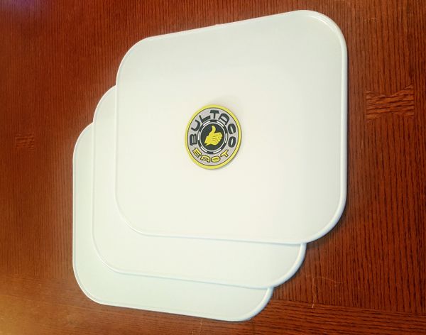 Set of 3 - 10 x 12 Flat track Class C Number Plates Available in White ...