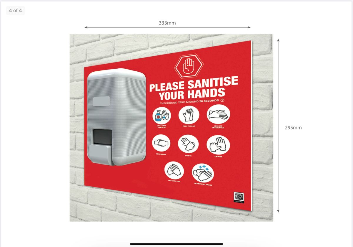 Sanitiser Hygiene Board