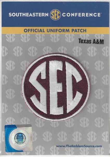 Texas A&M SEC Conference Jersey Uniform Patch 100% Official College ...