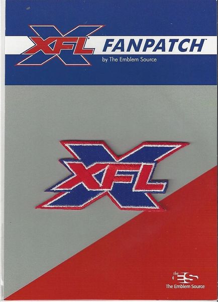 XFL Logo FanPatch - 2020 Official XFL Jersey Logo 3" x 1 1/4"