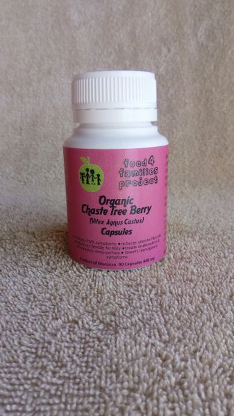 CHASTE TREE BERRY -ORGANIC- 90 CAPSULES- 400mg