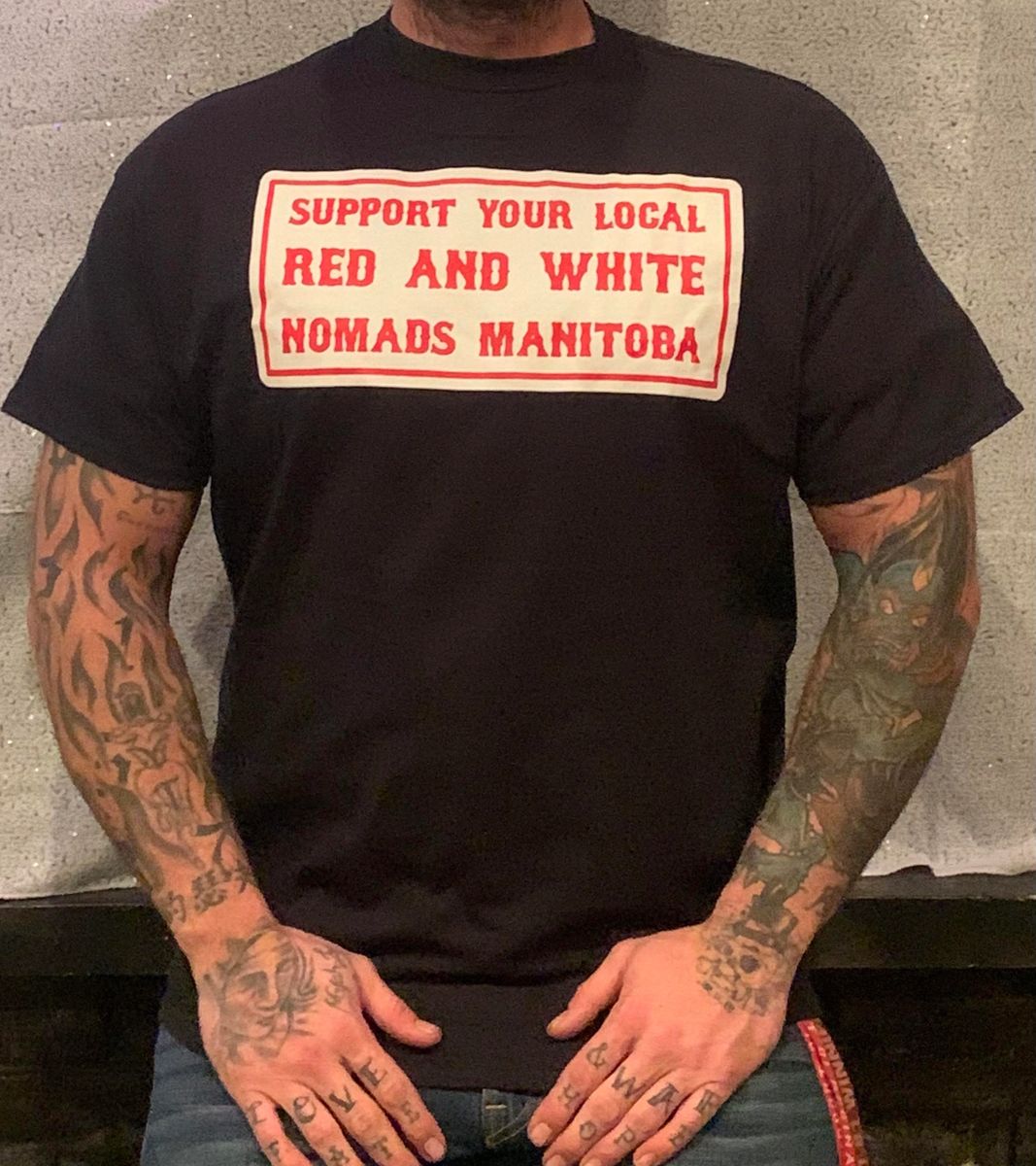 Men's SUPPORT YOUR LOCAL RED AND WHITE