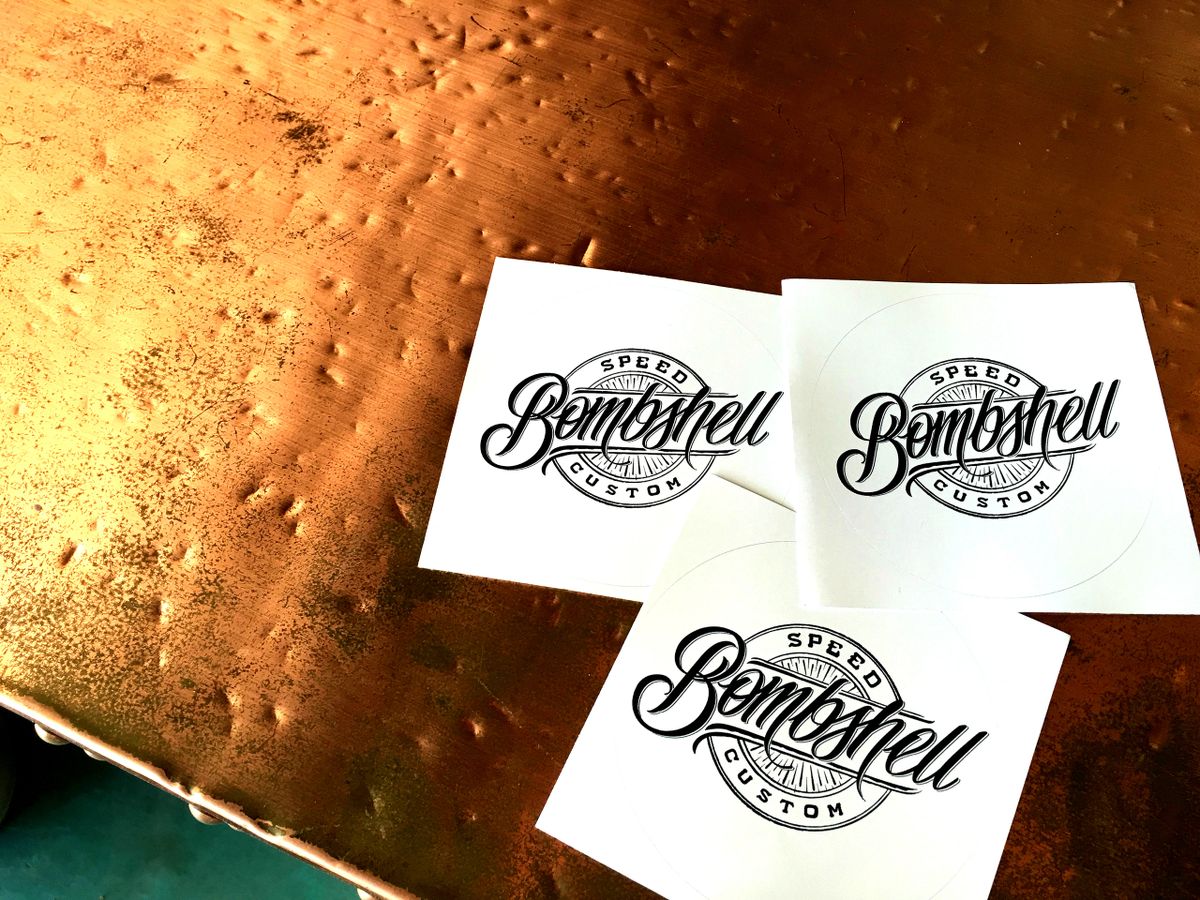 Bombshell Logo Vinyl Sticker