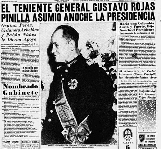 Marzo 12 1900, nace Gustavo Rojas Pinilla. Así fue su gobierno