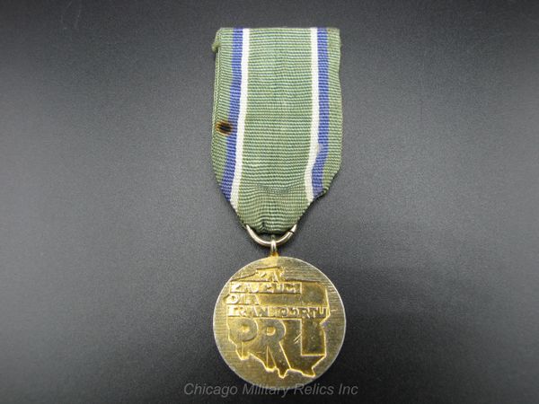 Polish Gold Transportation Medal PRL