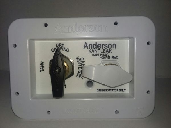 Anderson Brass Kantleak 4 FUNCTION Brass FILL STATION RV CAMPER FIFTHWHEEL