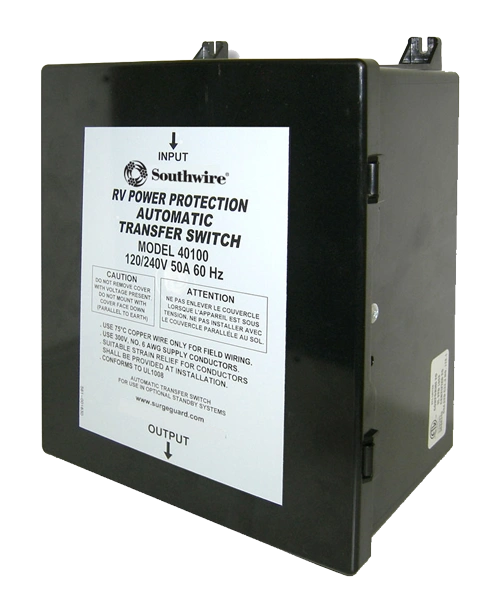 Automatic Transfer Switch 50A Hardwire Model 40100 120/240V, 50A, 60 Hz