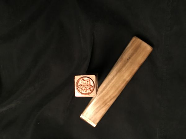 M1 Garand DOD Eagle and stars in Round Border Mid 1950's Cartouche