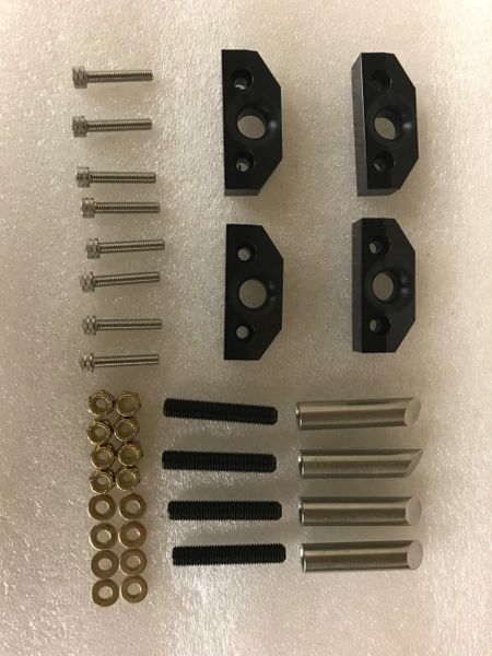 PlaneAround LLC RV-10 SS ANGLED DOOR PINS AND DELRIN PIN GUIDES