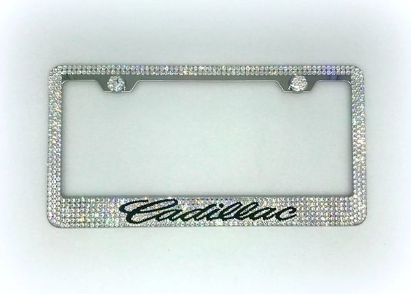 Bling CADILLAC License Plate Frame made with Swarovski Crystals - Car ...