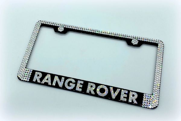 Alpha Bling Handmade Range Rover Black License Plate Frame