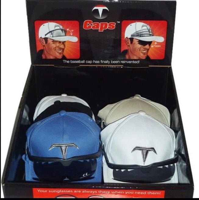 T-Caps baseball caps with attached sunglasses hats christmas gift