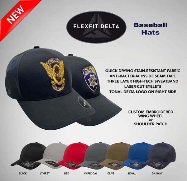 *0 WING WHEEL or SHOULDER PATCH FLEX FIT DELTA HAT