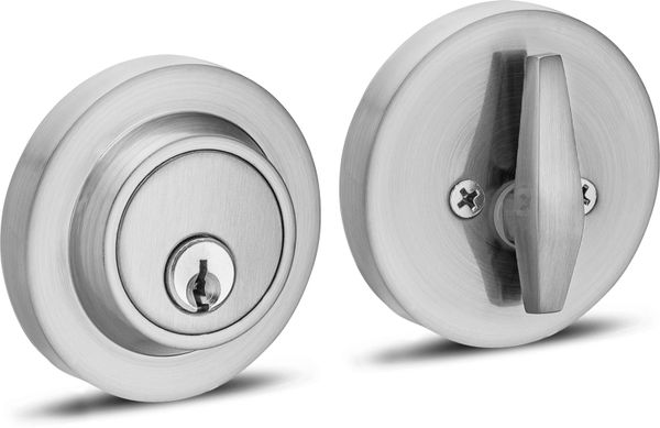 Berlin Modisch Single Cylinder Deadbolt Lock Sleek Round for Front Door ...