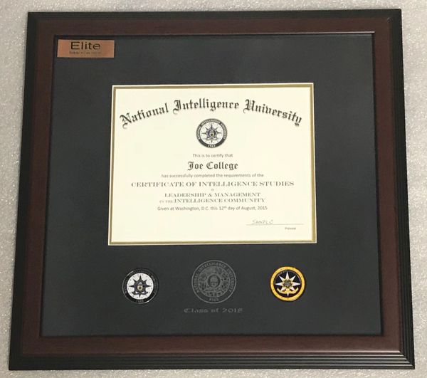 ELITE NI-U DIPLOMA FRAME