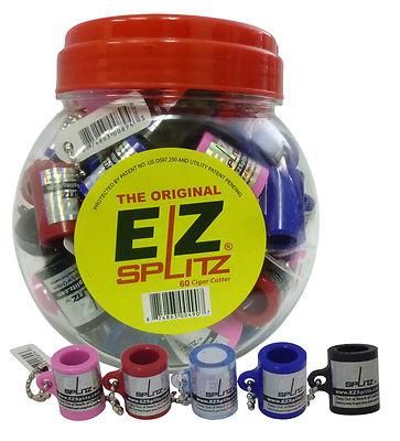 EZ SPLITZ CIGAR SPLITTER - ASSORTED COLORS - 60 UNITS
