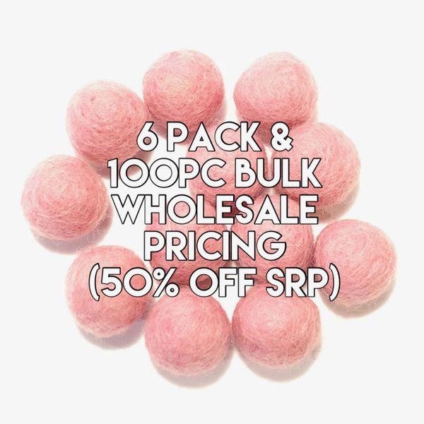 W-100PC Single Color Pack - POODLE Felt Balls