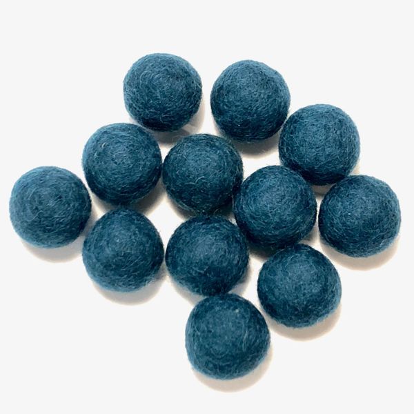 24PC Single Color Pack - DEEP OCEAN Felt Balls