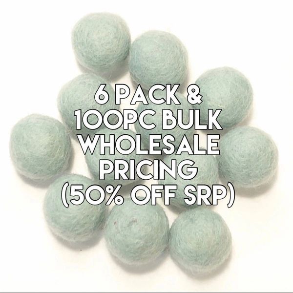W-100PC Single Color Pack - SKY Felt Balls