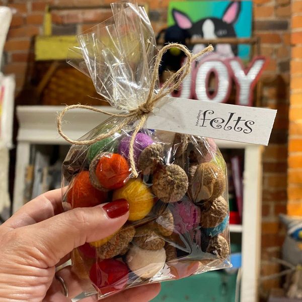 Felt Ball Acorn Caps