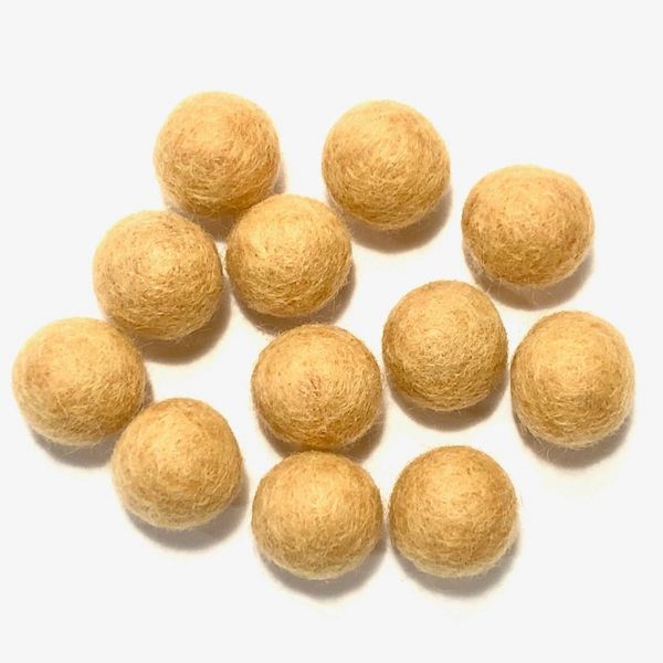 24PC Single Color Pack - PEACH Felt Balls