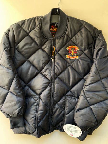 Oakland Fire GAME Diamond Quilt Jacket