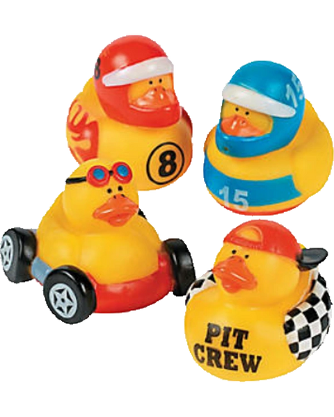 Racing Rubber Ducks Dozen Assorted