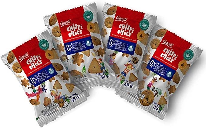 Galletas con Chispas de Chocolate sin Azúcar 48gr Chispi Chocs