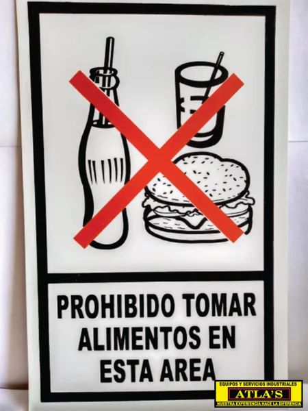 SEÑ. PROHIBIDO ENTRAR CON ALIMENTOS