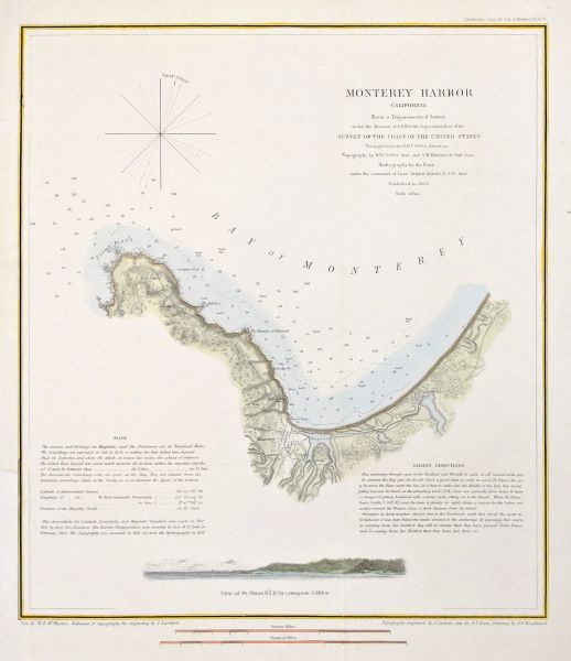 Monterey Harbor, California. 1852. U.S. Coast Survey