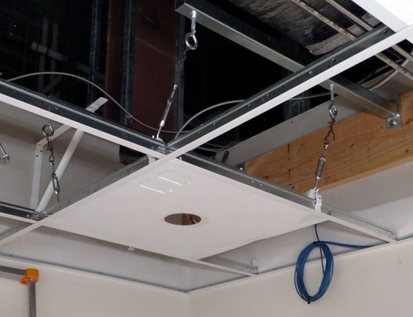 Suspended Ceiling Flex Duct Passthrough Kit