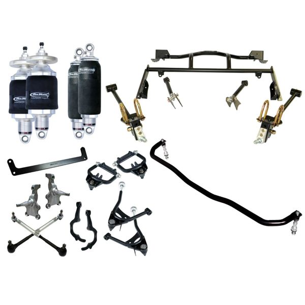 Ridetech Air Suspension System, 4 Link & Spindles, 1964-1966 Ford Mustang
