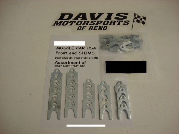 Front End Alignment Shims, Master Pack of 144 pieces, All USA Muscle ...