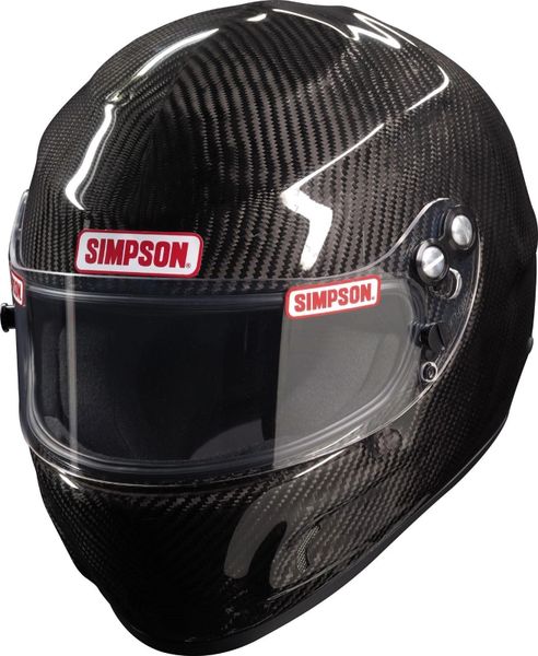 Simpson Racing Devil Ray SA2015, Carbon Fiber Helmet, Hans Device Ready ...
