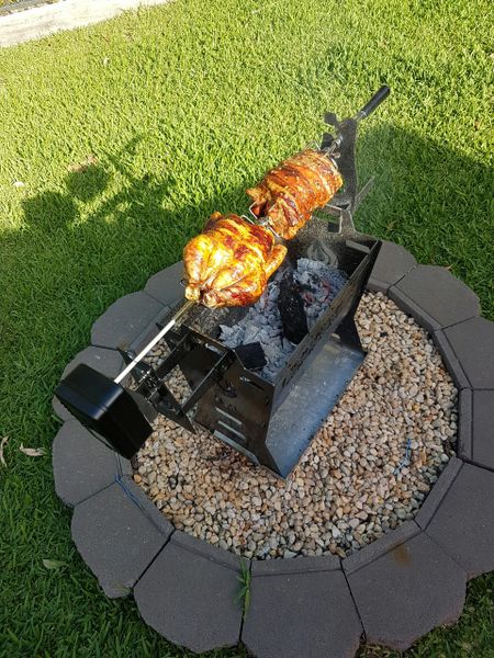 Battery Rotisserie Spit Roasting Kit