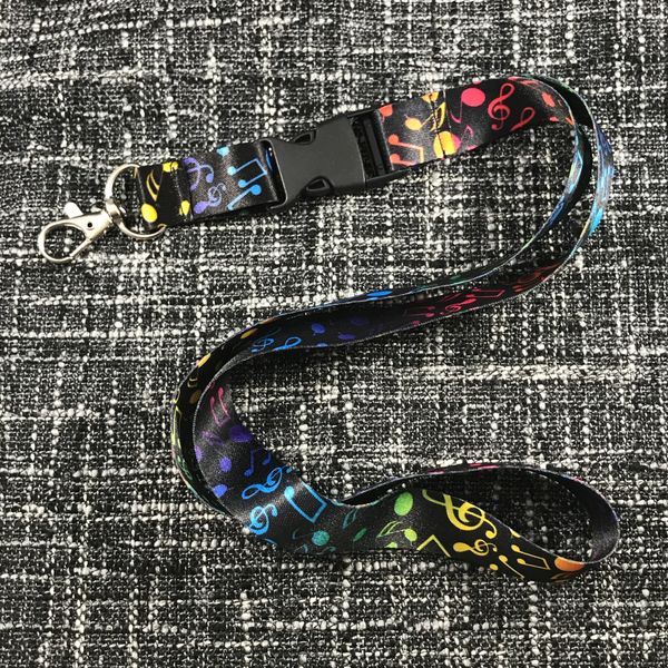 Rainbow Music lanyard